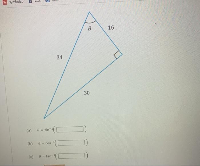 Solved Sy symbolab 0 16 34 30 (a) = sin (b) cos (c) | Lan. | Chegg.com