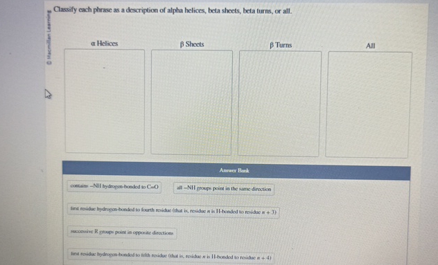Solved Classify each phrase as a description of alpha | Chegg.com