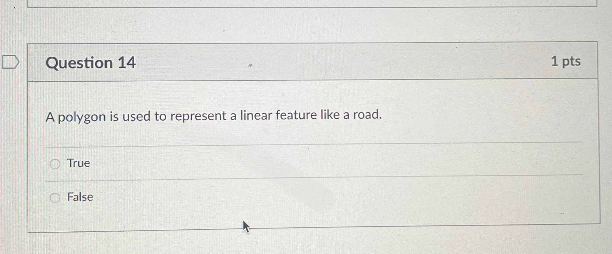 Solved Question 141 ﻿ptsA polygon is used to represent a | Chegg.com