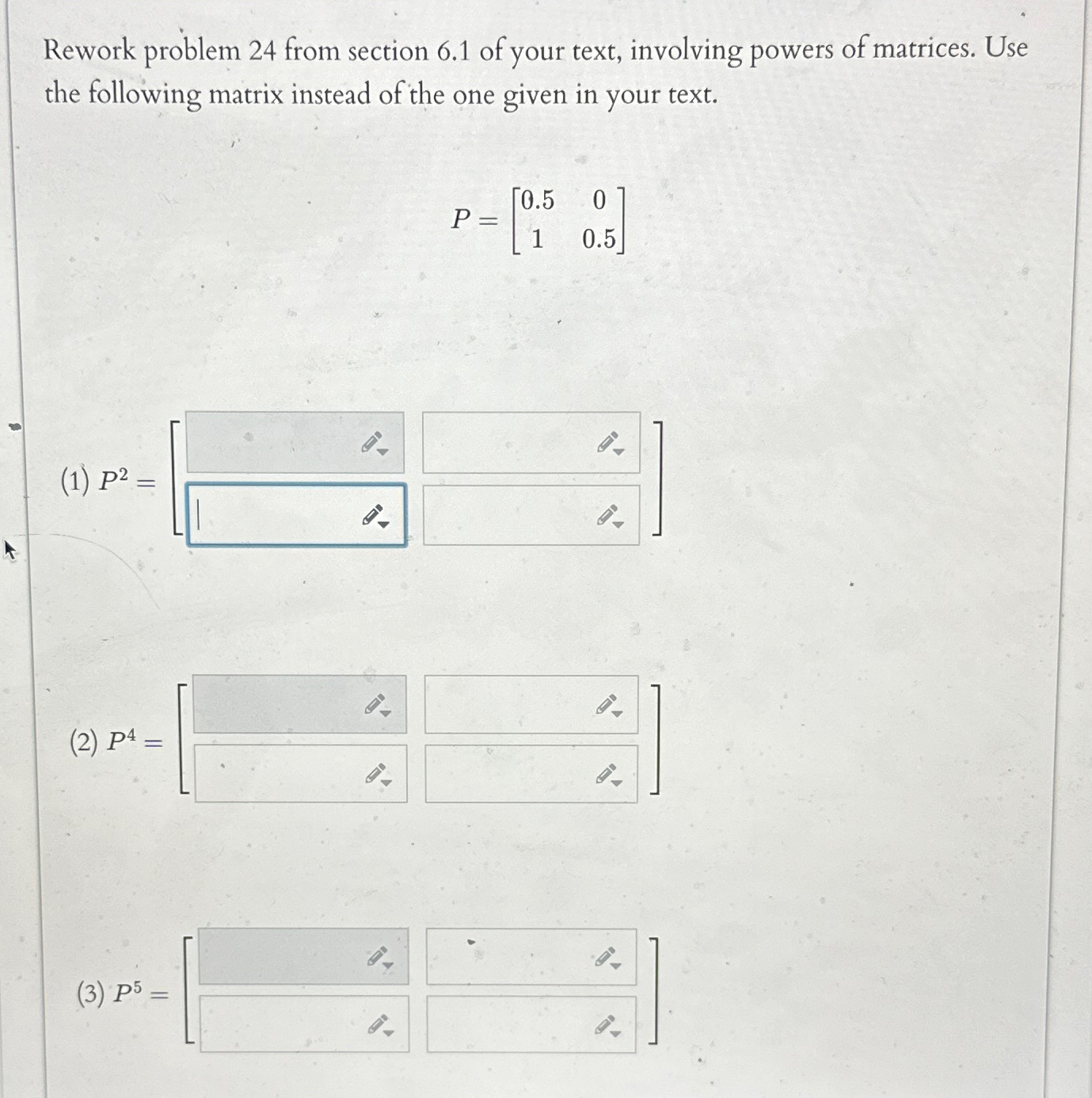 Solved Rework problem 24 ﻿from section 6.1 ﻿of your text, | Chegg.com