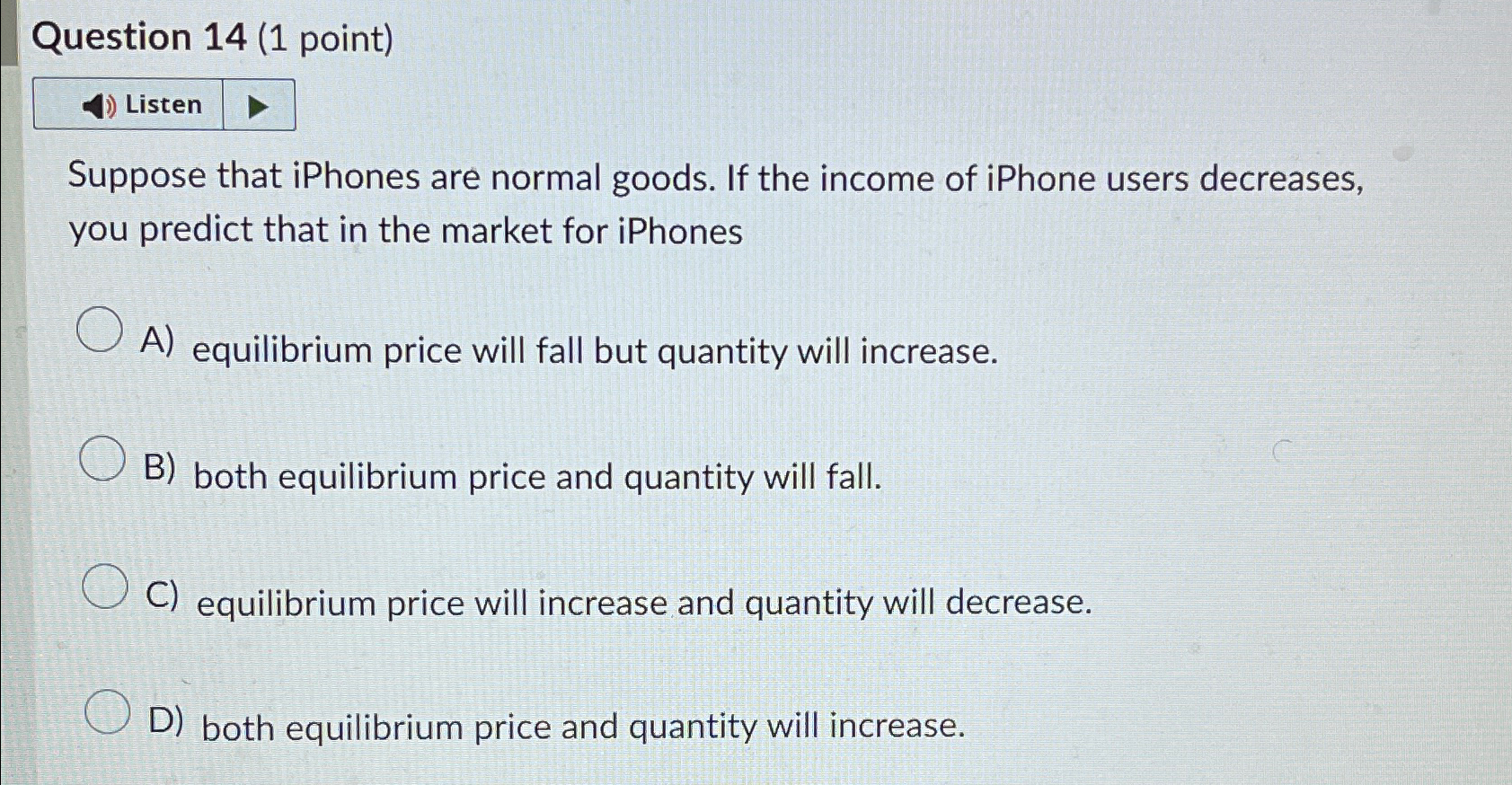 Solved Question 14 (1 ﻿point)Suppose that iPhones are normal | Chegg.com