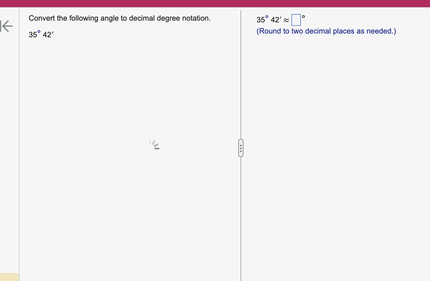 Solved Convert the following angle to decimal degree | Chegg.com