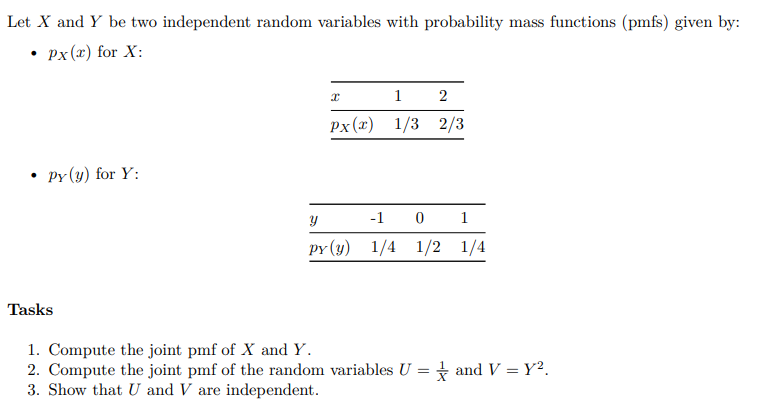 Solved Let x ﻿and Y ﻿be two independent random variables | Chegg.com