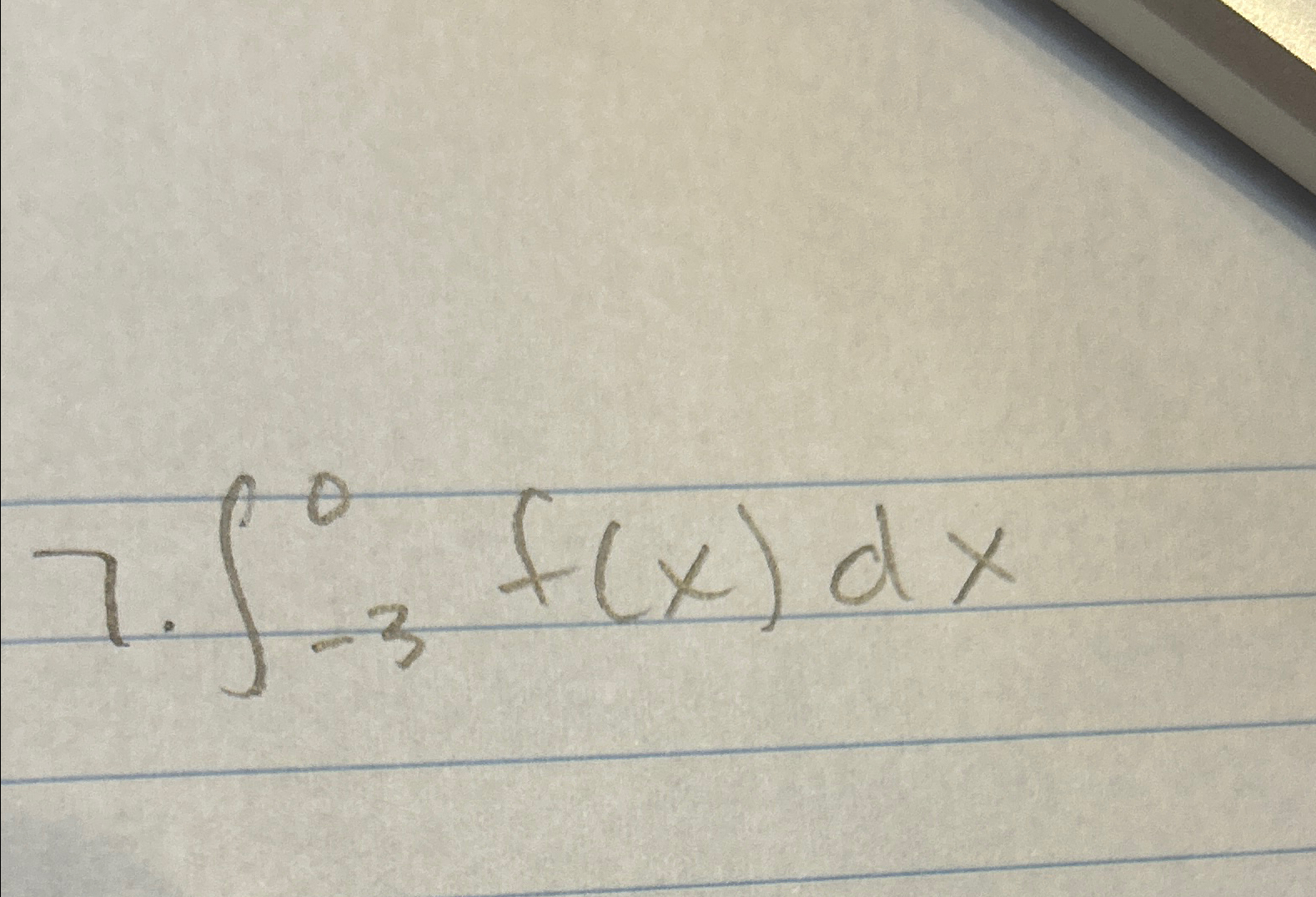 Solved ∫-30f(x)dx ﻿ Find if positive or negative | Chegg.com