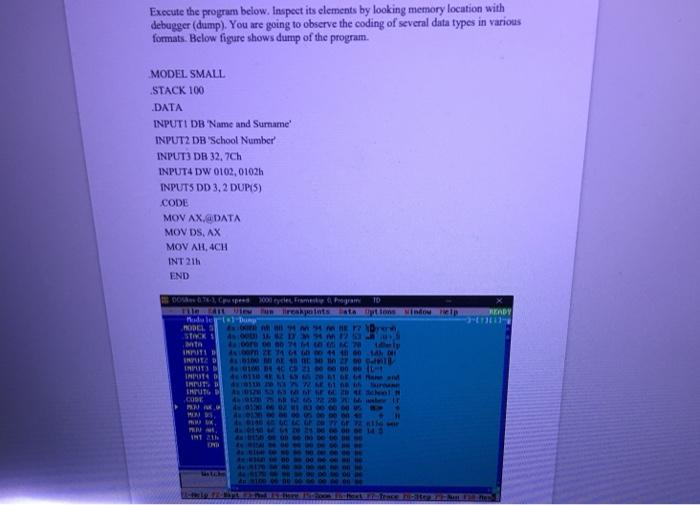 Solved Execute the program below. Inspect its elements by | Chegg.com