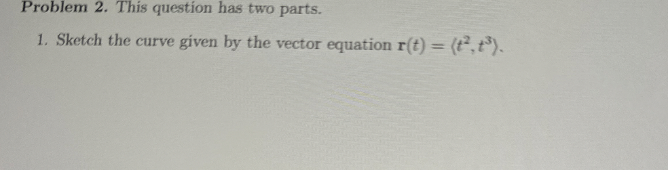 Solved Problem 2. ﻿This question has two parts.Sketch the | Chegg.com