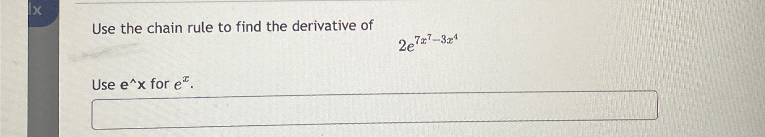 Solved Use the chain rule to find the derivative | Chegg.com