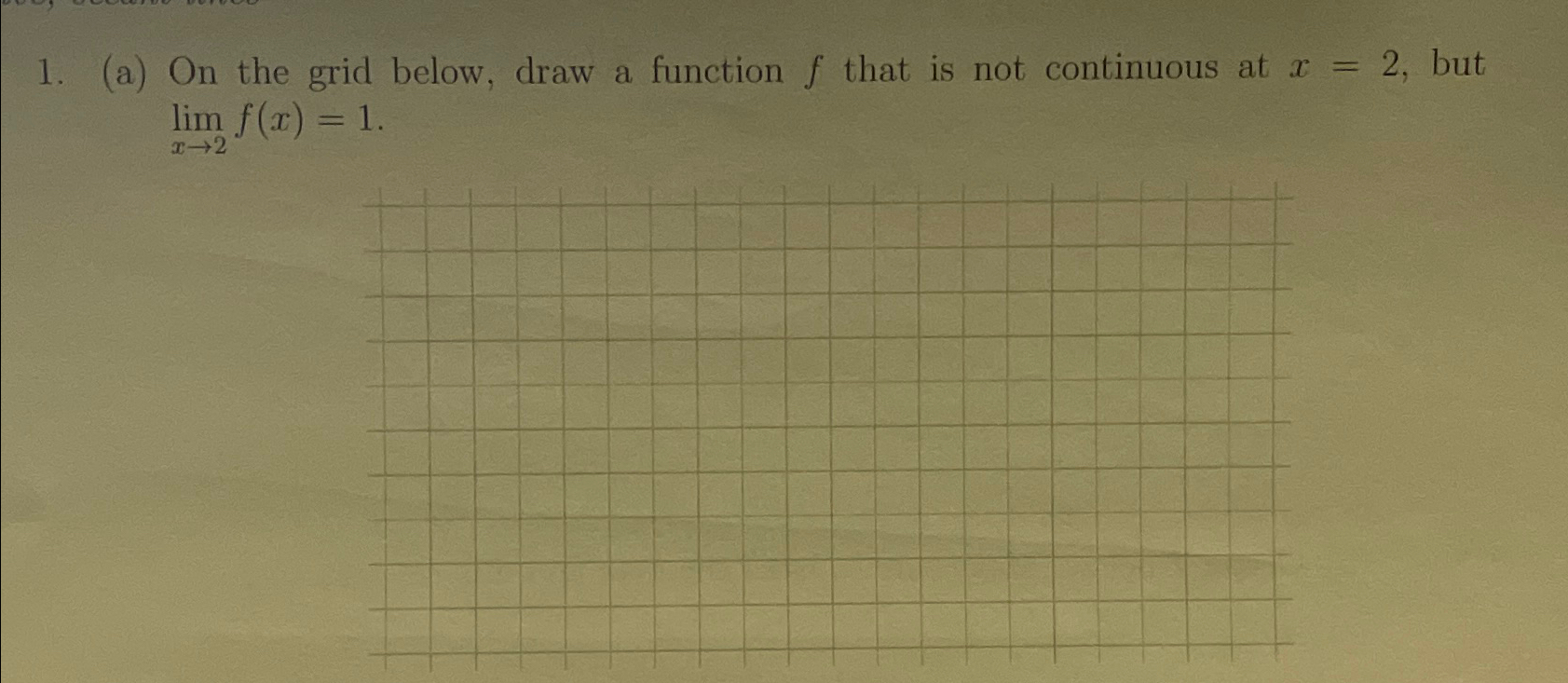 Solved (a) ﻿On the grid below, draw a function f ﻿that is | Chegg.com