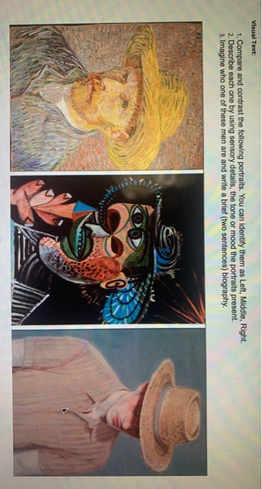 Solved Visual Text: 1. Compare and contrast the following | Chegg.com