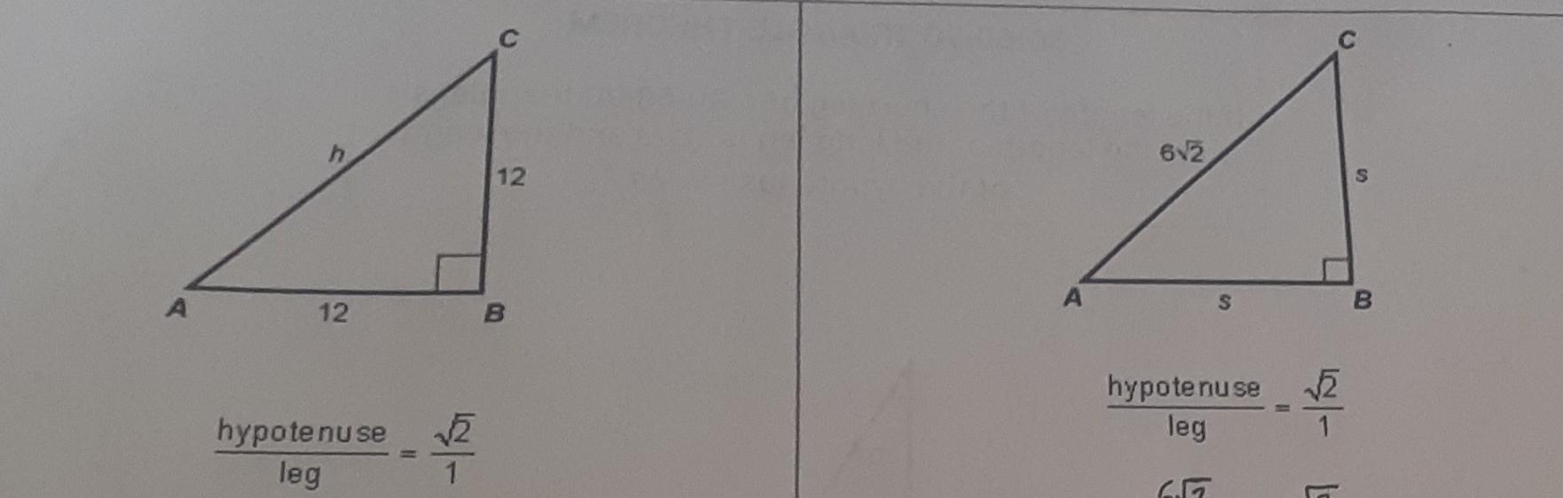 Solved Use the given proportion to find the missing side | Chegg.com