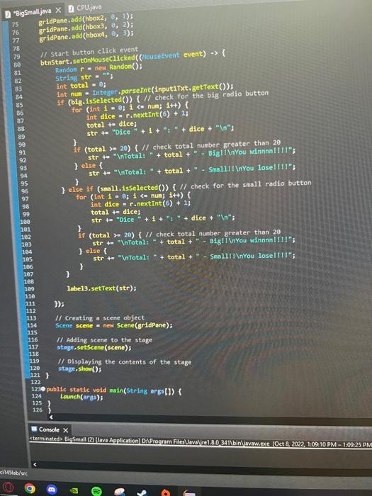 Solved Help me design a Class Diagram for my given code in | Chegg.com Solved Help me design a Class Diagram for my given code in | Chegg.com