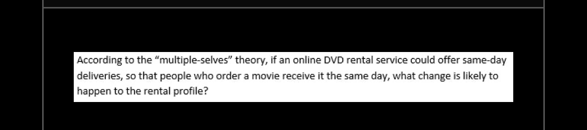 Solved According to the "multiple-selves" theory, if an | Chegg.com