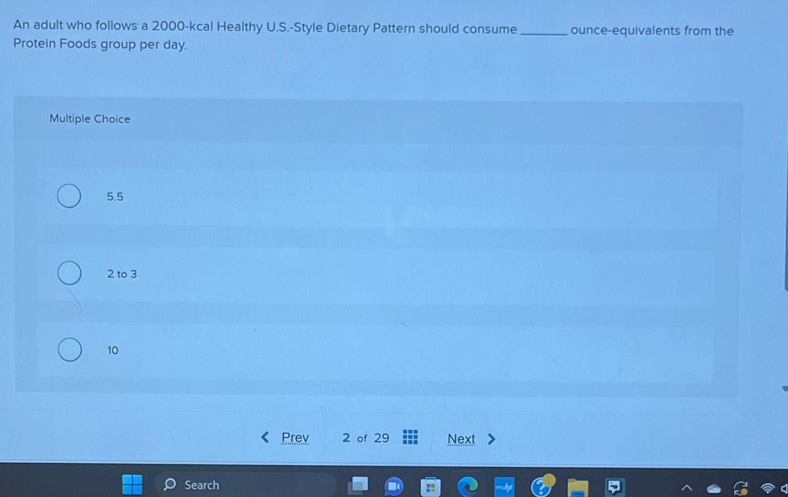 Solved An adult who follows a 2000 -kcal Healthy U.S.-Style | Chegg.com