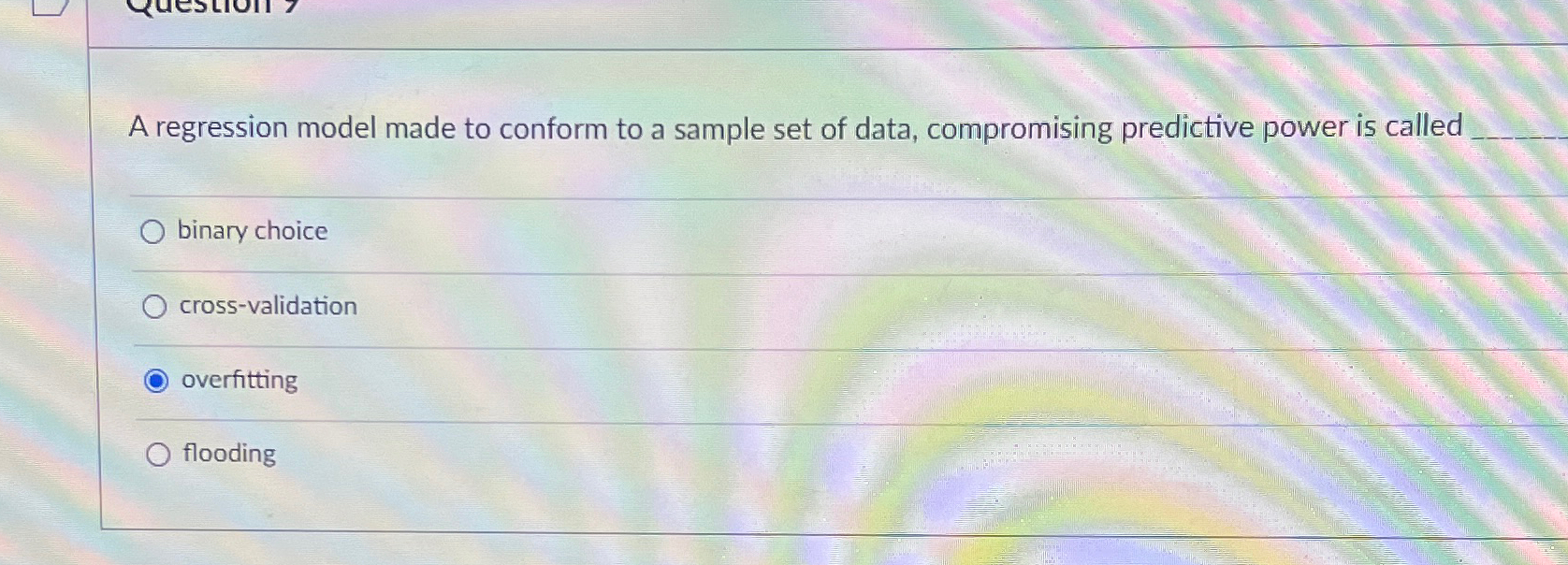 Solved A regression model made to conform to a sample set of | Chegg.com