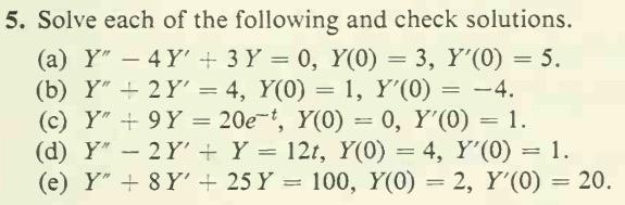 Solved Solve each of the following and check solutions. (a) | Chegg.com