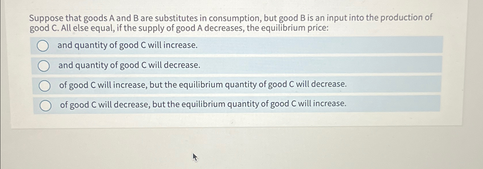 Solved Suppose that goods A and B are substitutes in | Chegg.com