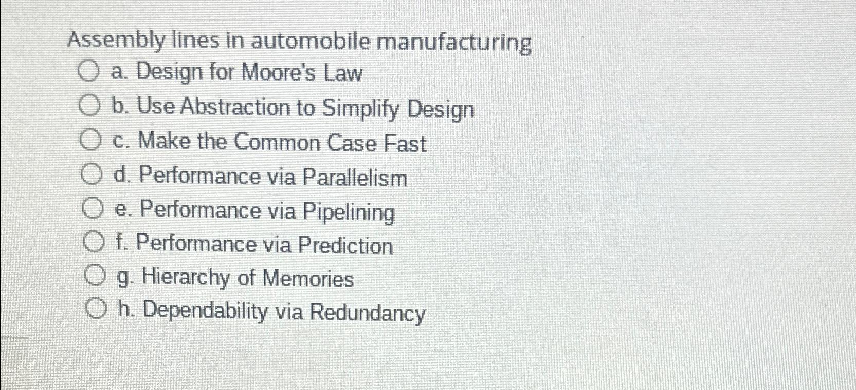 Solved Assembly lines in automobile manufacturinga. ﻿Design | Chegg.com