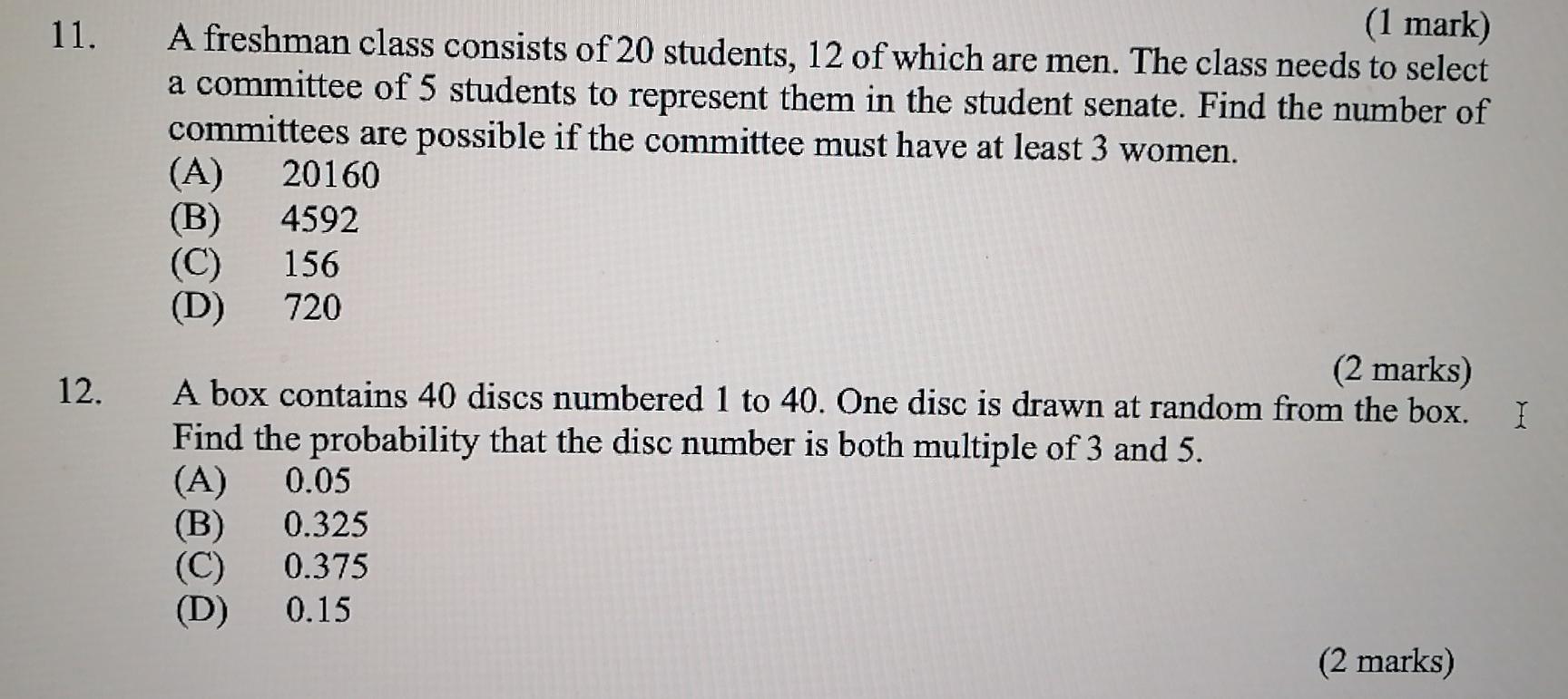 Solved 1. Let A and B are finite sets. Given A = {1, 2, 3, | Chegg.com