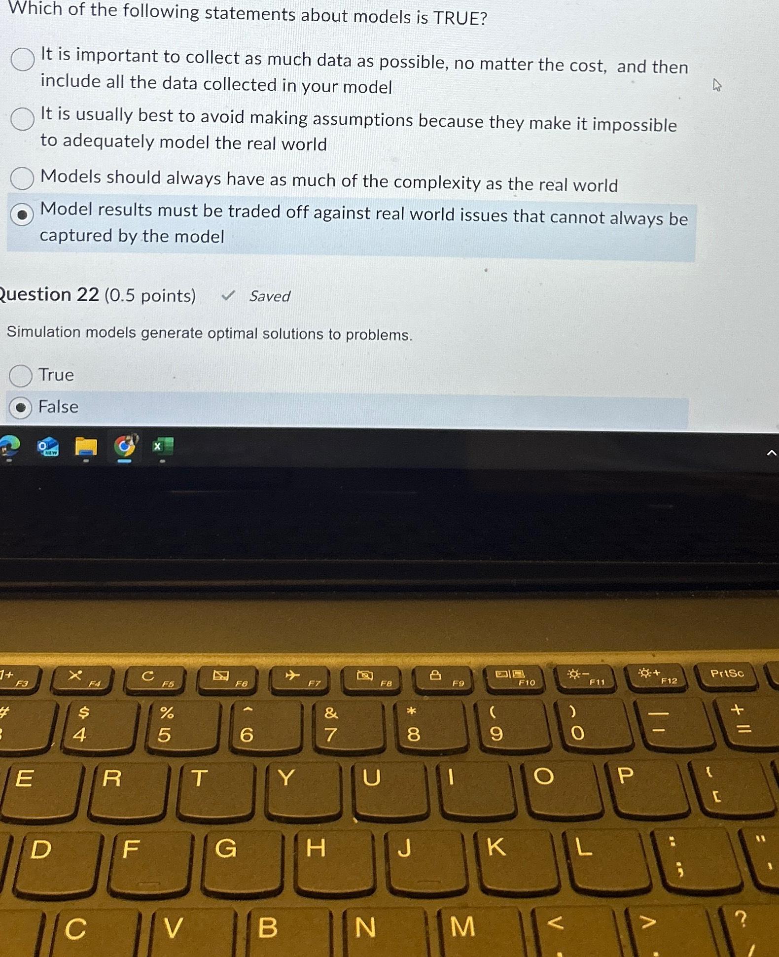 Solved Which of the following statements about models is | Chegg.com