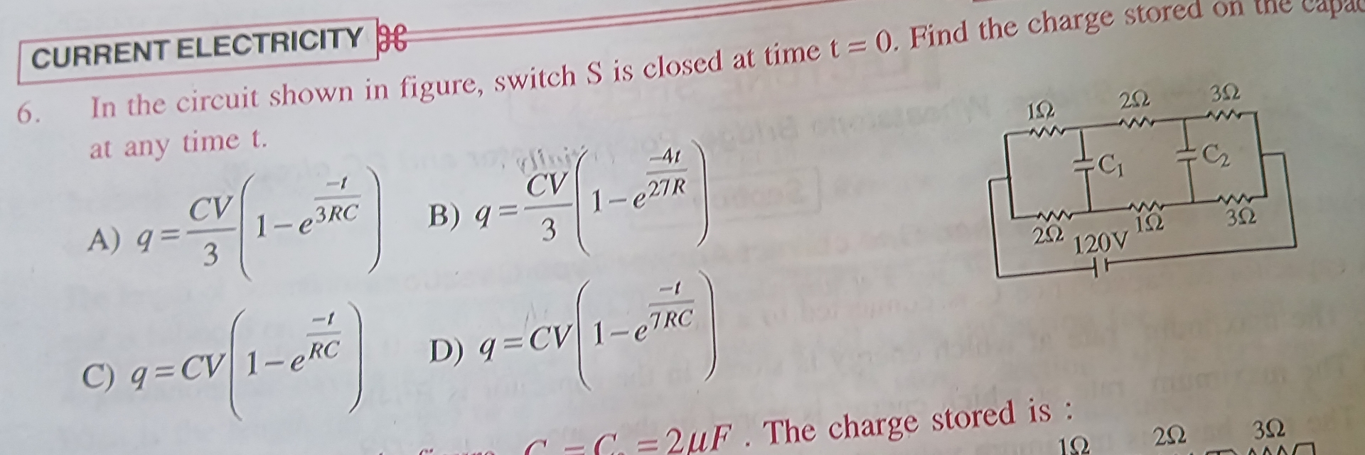 CURRENT ELECTRICITY ofIn the circuit shown in figure, | Chegg.com