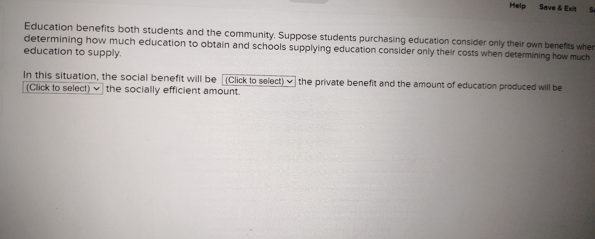Solved Education benefits both students and the community. | Chegg.com