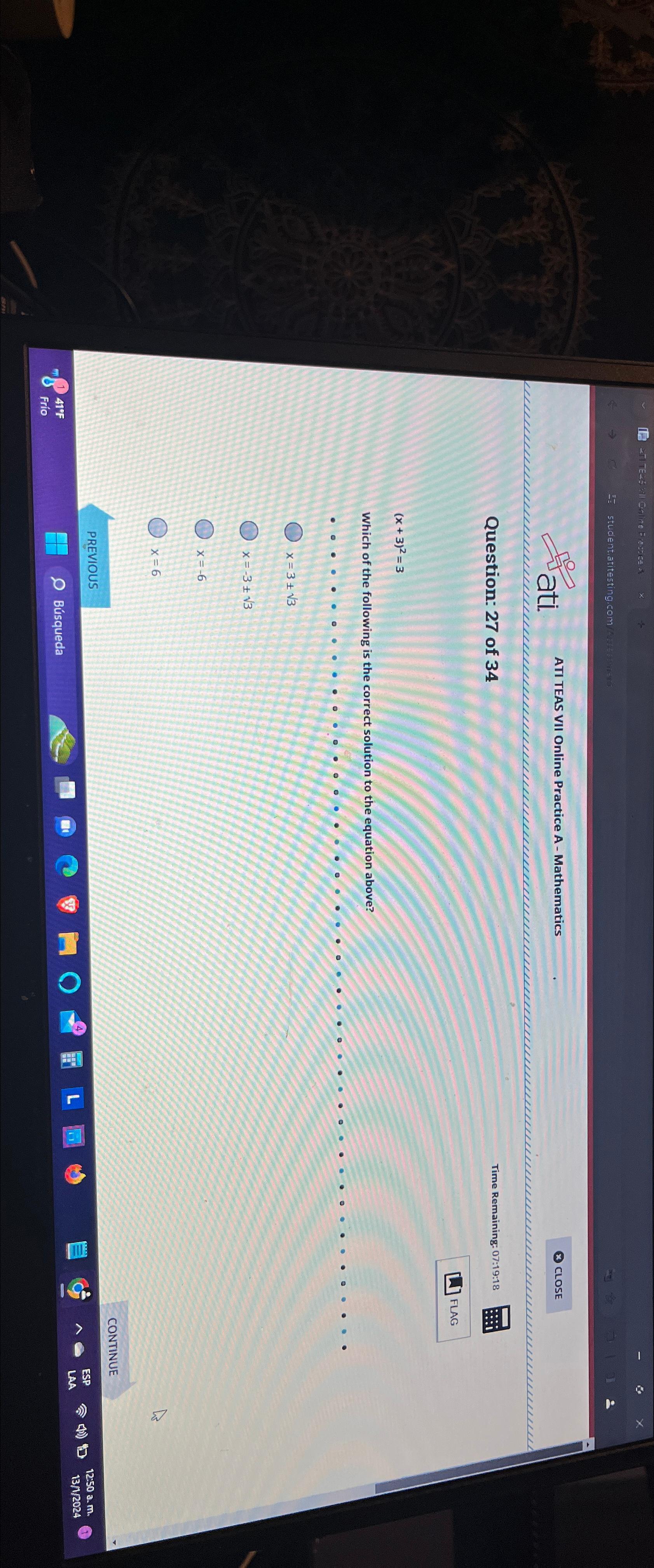 Solved Question: 27 ﻿of 34Time Remaining: 07:19:18[] | Chegg.com