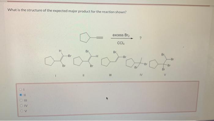 Solved What is the structure of the expected major product | Chegg.com