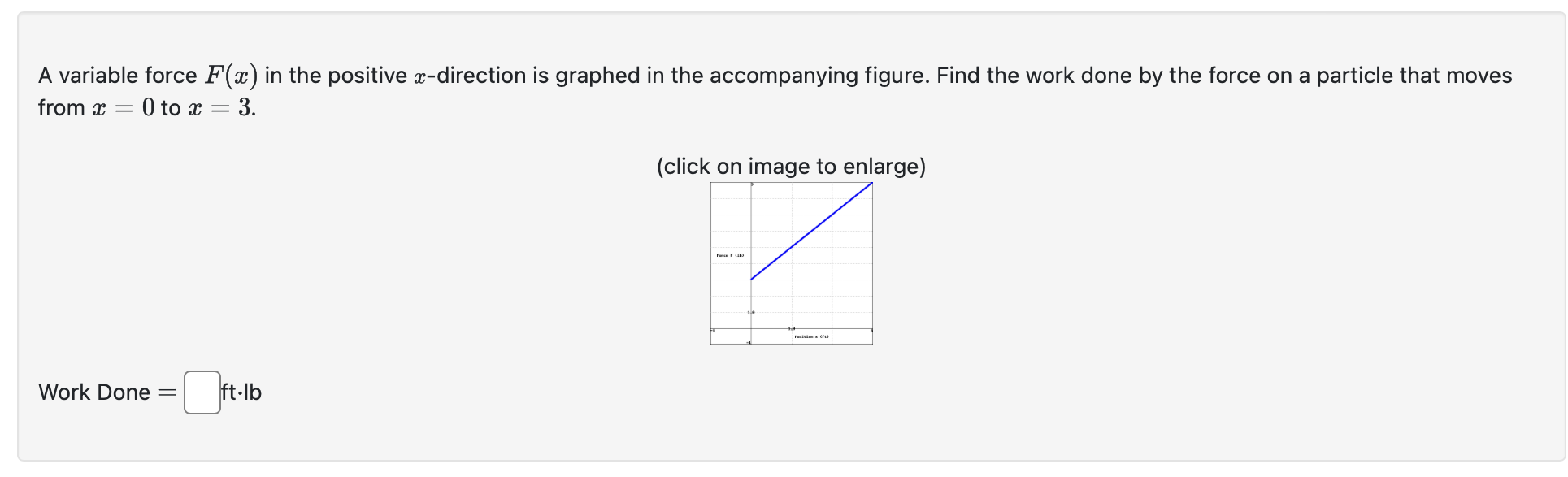 Solved A variable force F(x) ﻿in the positive x-direction is | Chegg.com