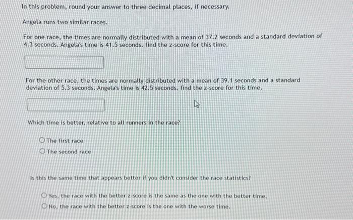 Solved In this problem, round your answer to three decimal | Chegg.com