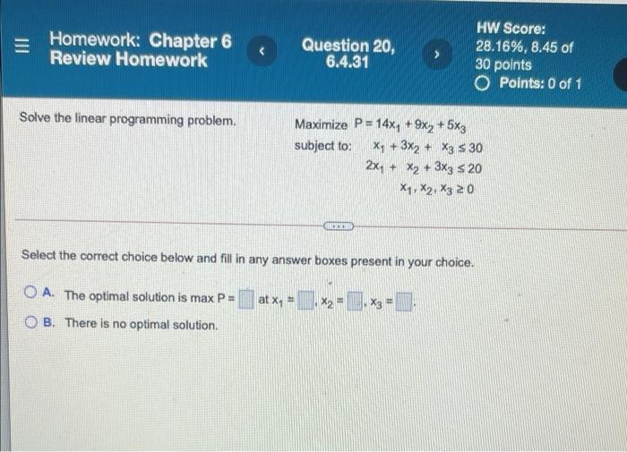 Solved Homework: Chapter 6 Review Homework Question 20, | Chegg.com