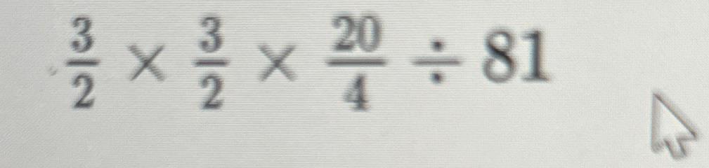 Solved 32×32×204÷81 | Chegg.com