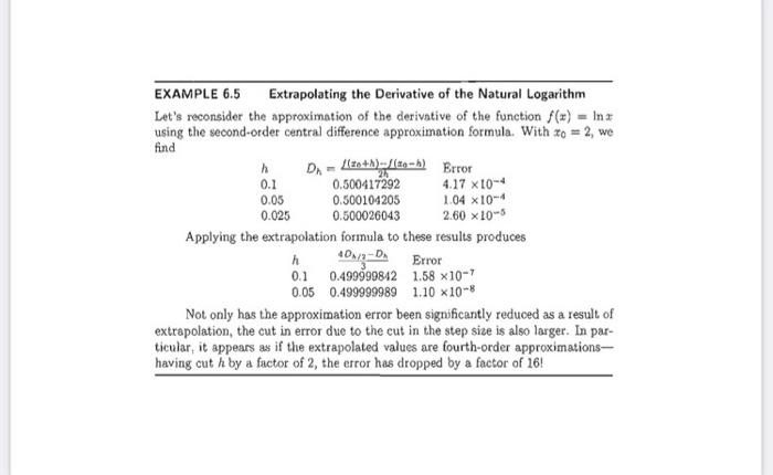 Solved (1) The forward-difference formula can be expressed | Chegg.com