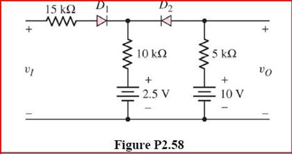 Solved Each diode in the circuit in Figure P2.58 has | Chegg.com