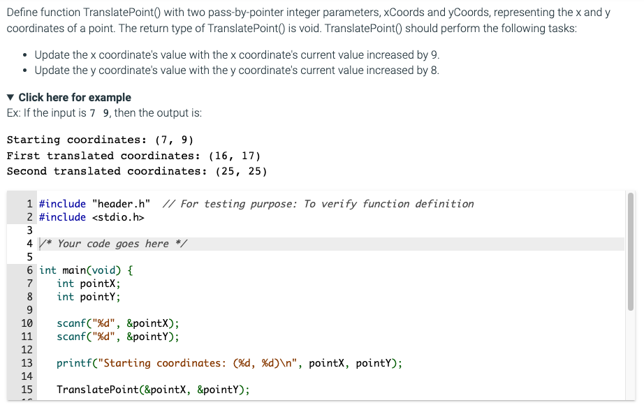 This is in C language **Define function | Chegg.com