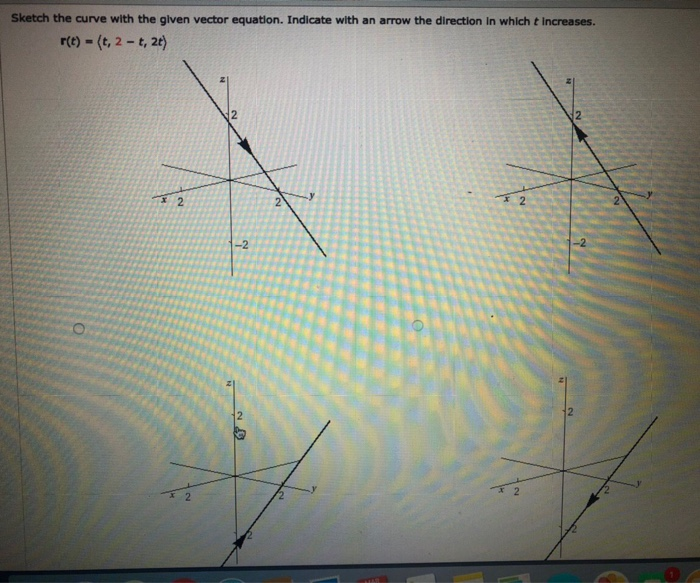 Solved Sketch the curve with the given vector equation. | Chegg.com