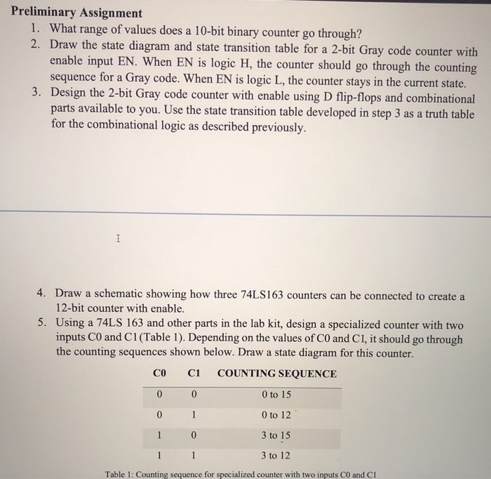 Solved Preliminary Assignment 1 What Range Of Values Does A 