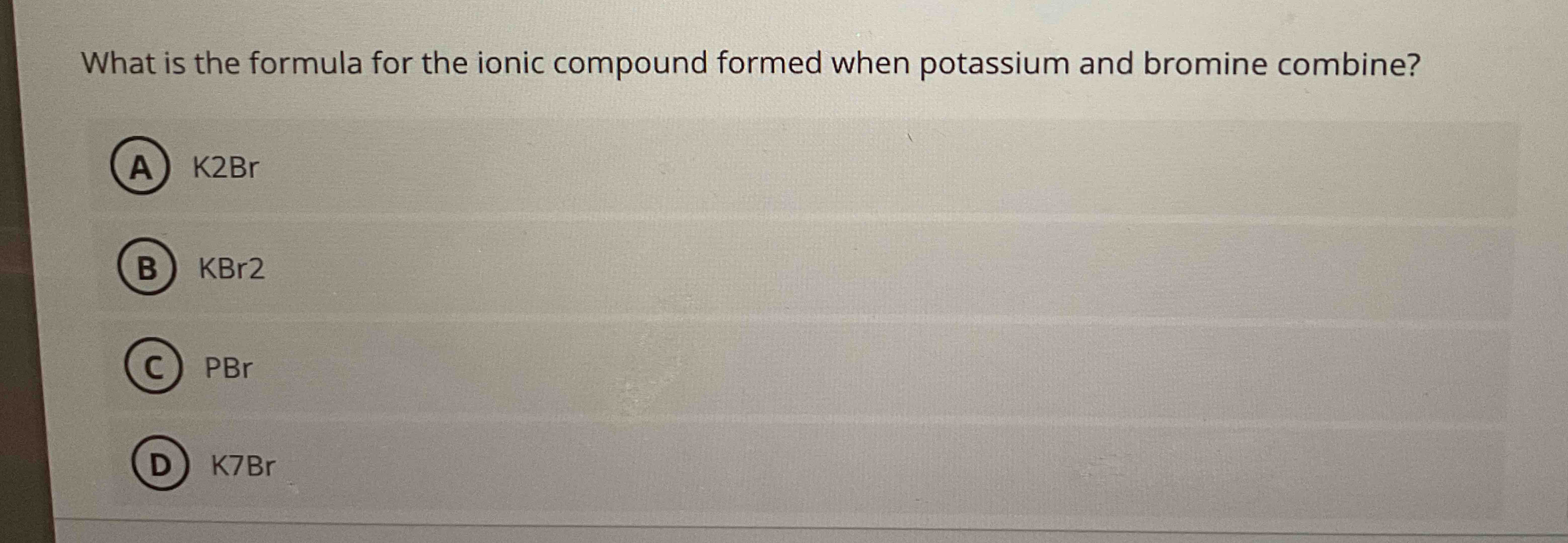Solved 'What is the formula for the ionic compound formed | Chegg.com