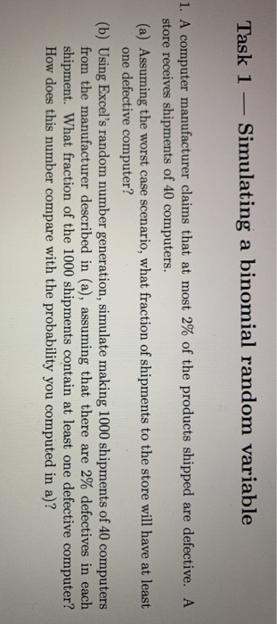 Solved Task 1 Simulating A Binomial Random Variable 1 A 3790
