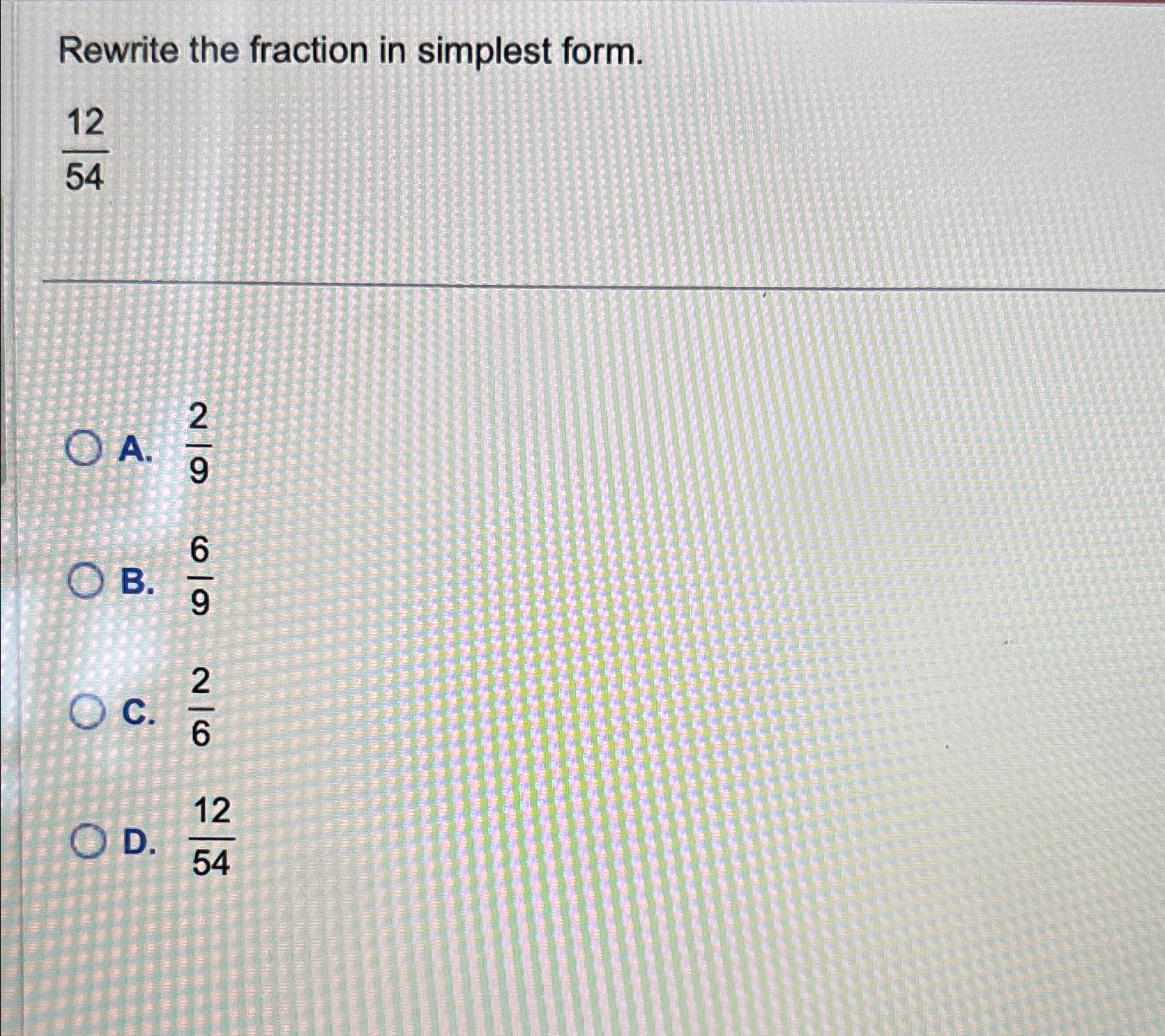 Solved Rewrite the fraction in simplest | Chegg.com