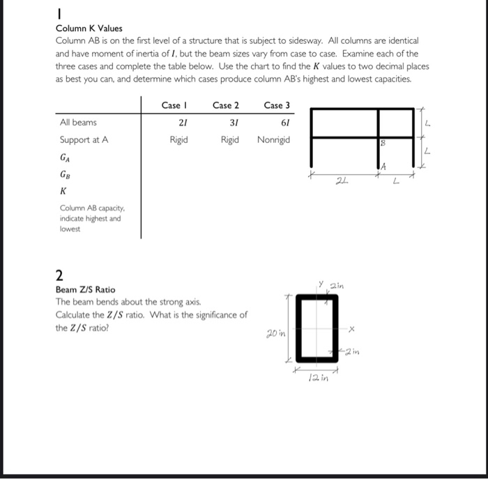 Solved 1 Column K Values Column AB is on the first level of | Chegg.com