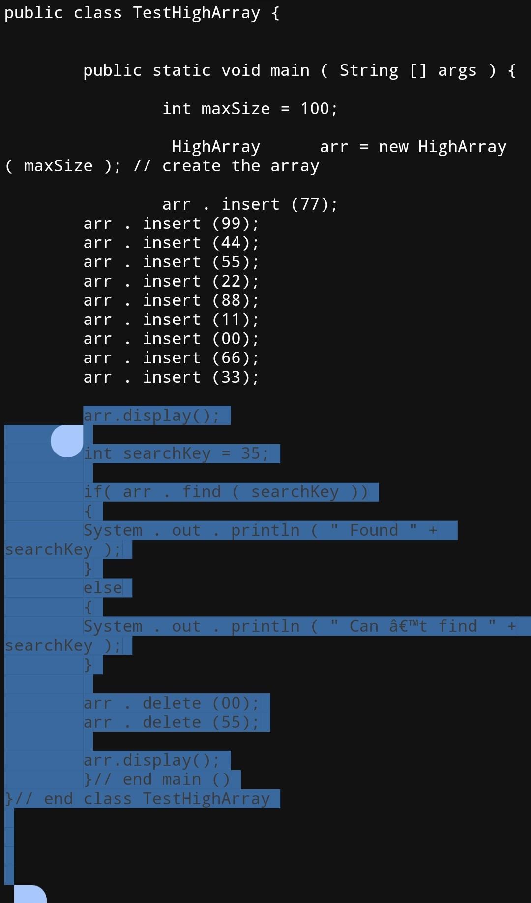 Solved The following program contains two classes, which are | Chegg.com