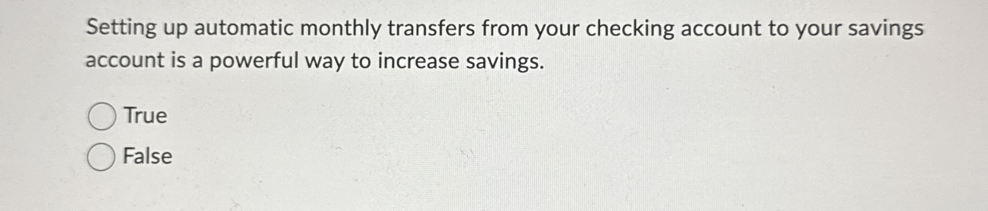 Solved Setting up automatic monthly transfers from your | Chegg.com