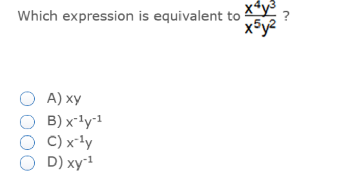 Solved Which Expression Is Equivalent To