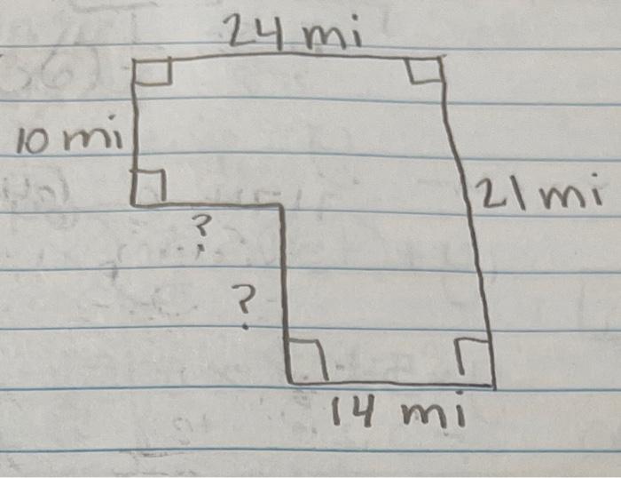 Solved find the length of the two missing sides | Chegg.com