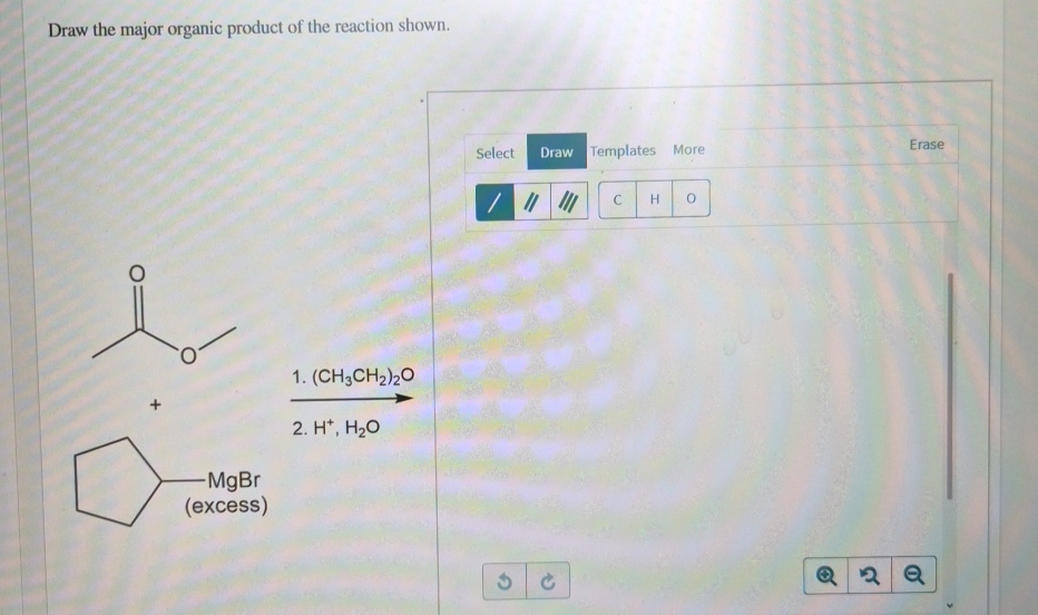 Draw the major organic product of the reaction | Chegg.com