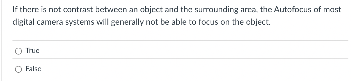 Solved If there is not contrast between an object and the | Chegg.com