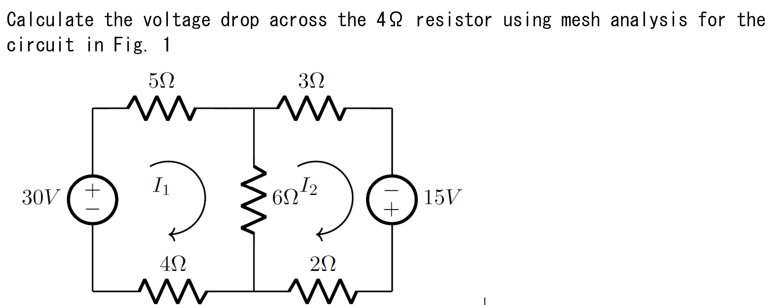 Solved Calculate the voltage drop across the 4Ω ﻿resistor | Chegg.com