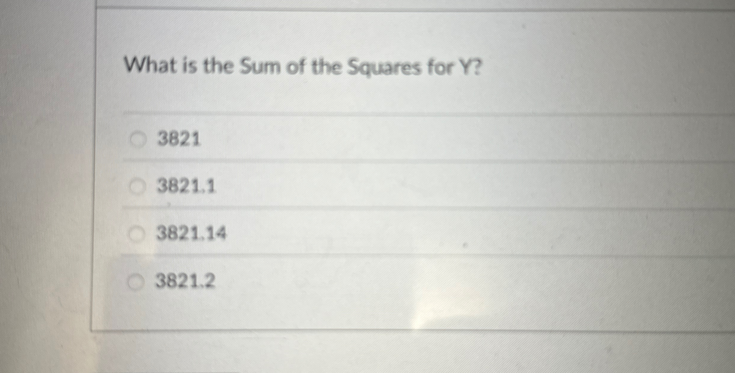 Solved What is the Sum of the Squares for | Chegg.com