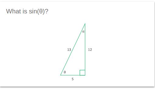 Solved What is sin(θ)? | Chegg.com