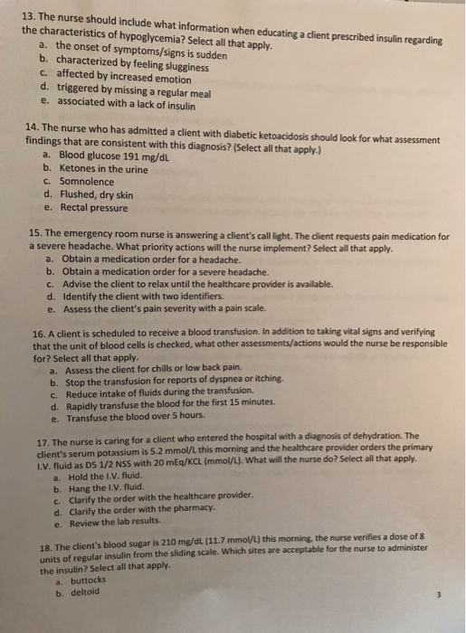 solved-13-the-nurse-should-include-what-information-when-chegg